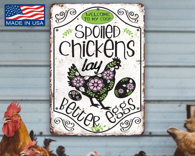 Personalized Chicken Coop Sign Metal Chicken Sign Indoor Outdoor Made ...