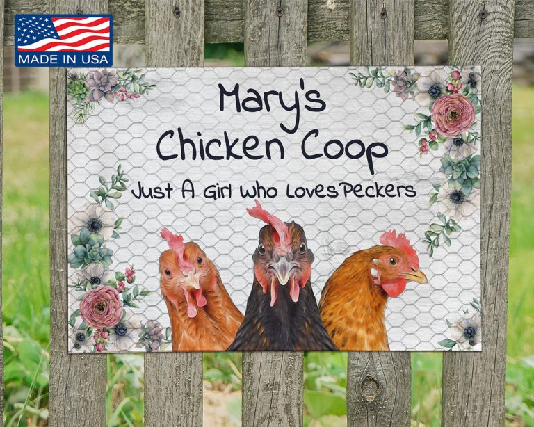 Personalized Chicken Coop Sign Metal Chicken Sign Made in the USA TMS53 ...