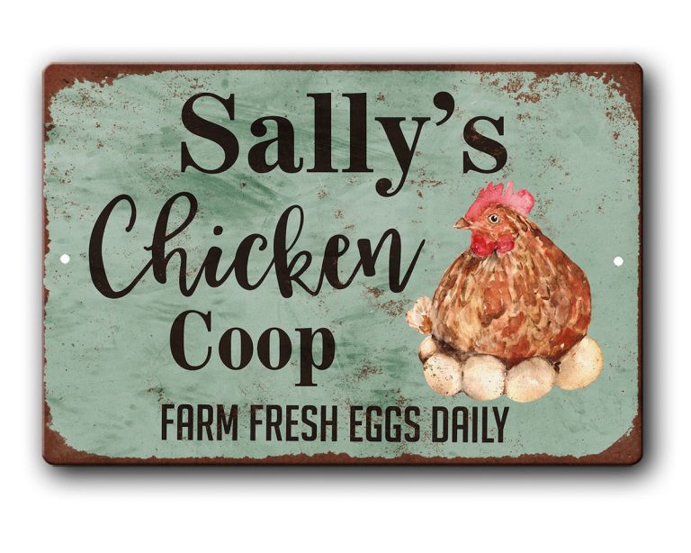 Chicken Coop Sign Metal Chicken Sign Outdoor TMS377 – Tom Pham Designs