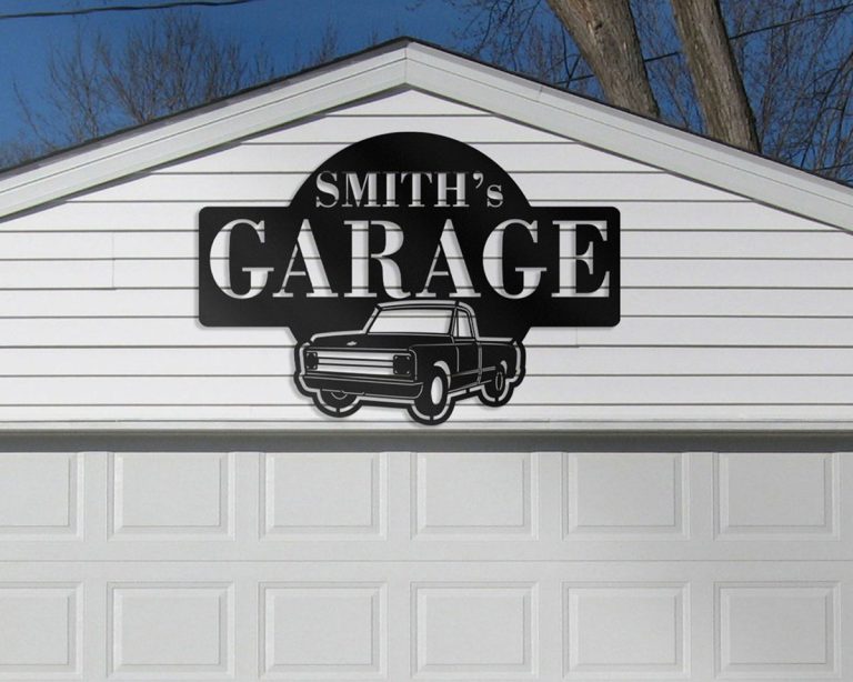 Personalized Cut Metal Garage Signs Car Indoor Outdoor TMS352 – Tom ...