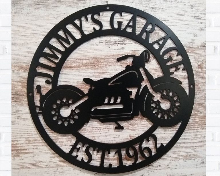 Personalized Cut Metal Garage Signs Motorcycle Indoor Outdoor TMS103 ...