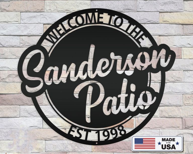 Personalized Cut Metal Patio Signs Indoor Outdoor TMS144 – Tom Pham Designs