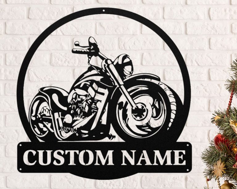 Personalized Cut Metal Garage Signs Motorcycle Indoor Outdoor TMS327 ...