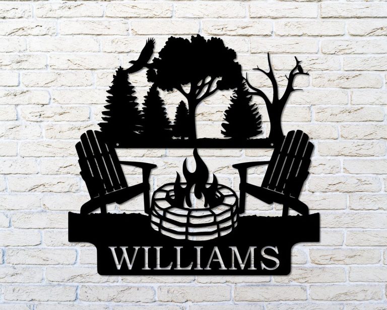 Fire Pit Campfire Metal Signs – Tom Pham Designs