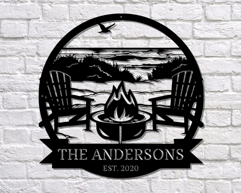 Fire Pit Campfire Metal Signs – Tom Pham Designs