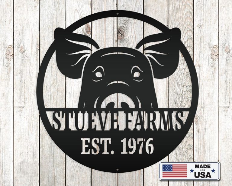 Personalized Metal Farm Signs Indoor Outdoor TMS220 – Tom Pham Designs