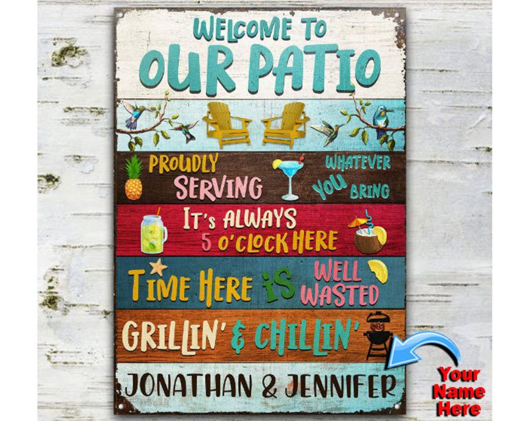 Metal Patio Signs – Tom Pham Designs