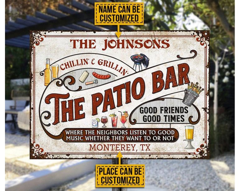 Metal Patio Signs – Tom Pham Designs