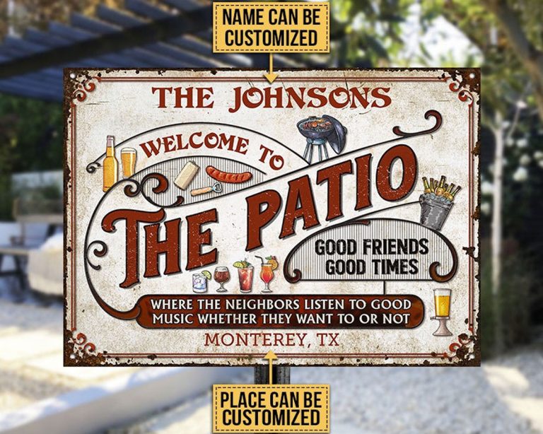 Metal Patio Signs – Tom Pham Designs