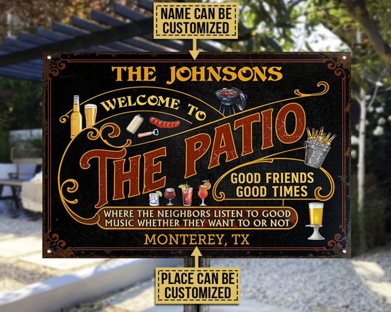Metal Patio Signs – Tom Pham Designs