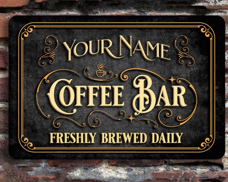 Coffee Bar Metal Sign – Tom Pham Designs