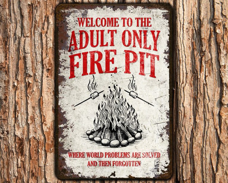 Fire Pit Campfire Metal Signs Indoor Outdoor TMS456 – Tom Pham Designs