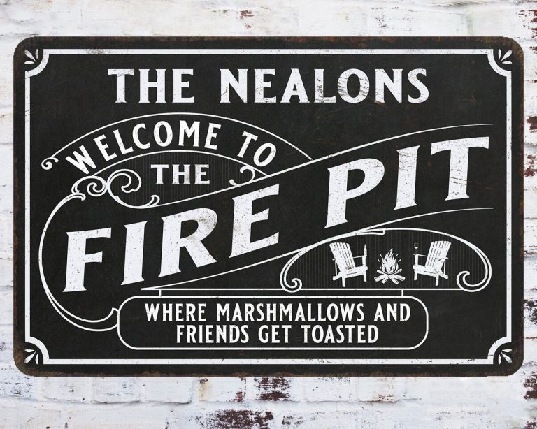 Fire Pit Campfire Metal Signs – Tom Pham Designs