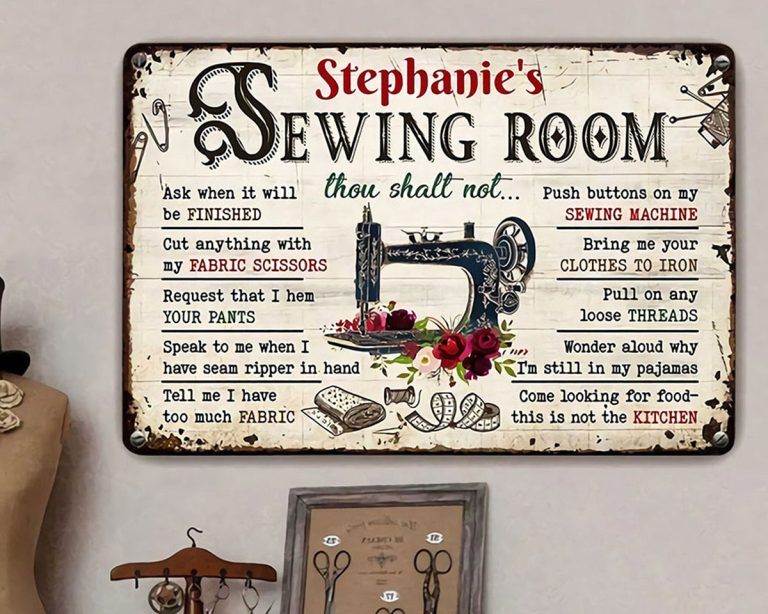 Personalized Sewing Room Signs Indoor Outdoor Made in the USA TMS549 ...
