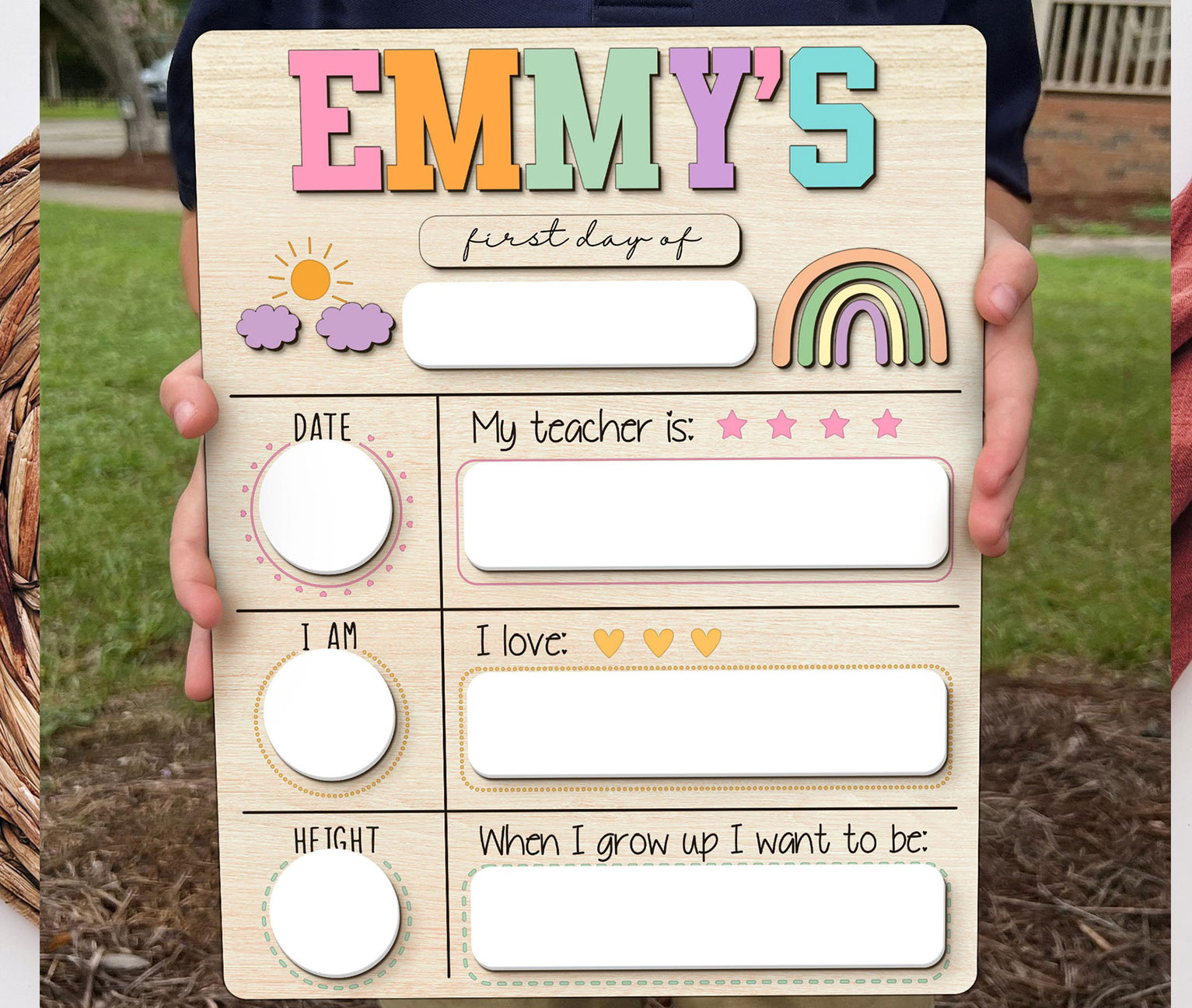 First Day of School Sign – Tom Pham Designs