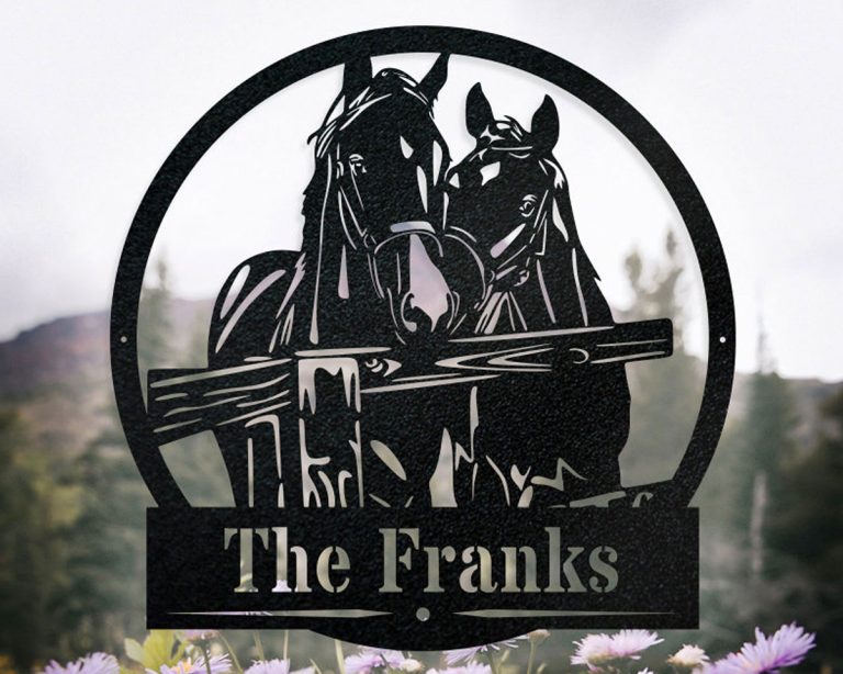 Personalized Horse Metal Sign Indoor Outdoor TMS650 – Tom Pham Designs