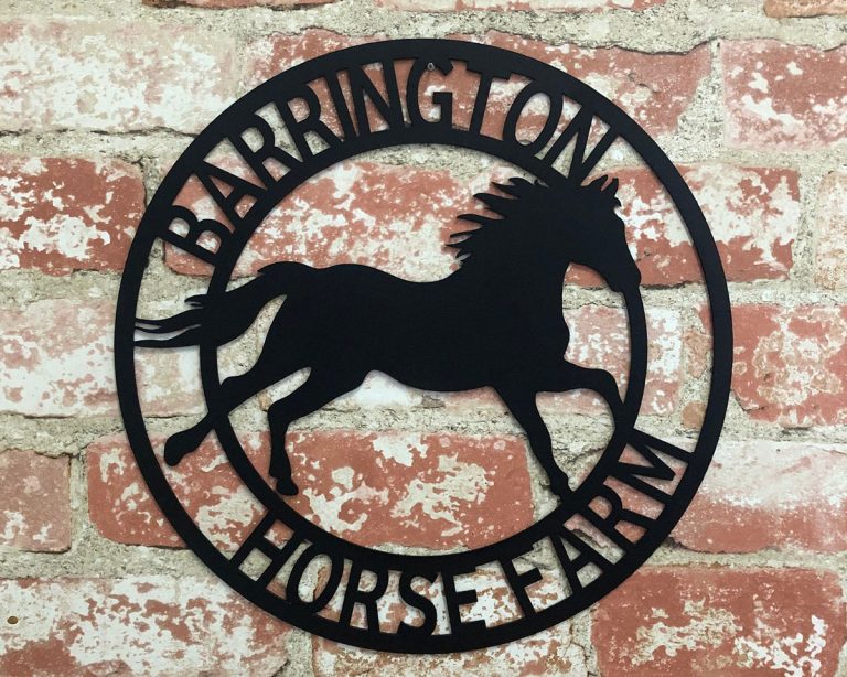 Personalized Horse Metal Sign Indoor Outdoor TMS650 – Tom Pham Designs