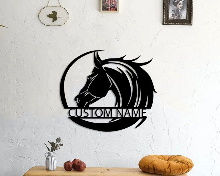 Personalized Horse Metal Sign Indoor Outdoor TMS650 – Tom Pham Designs