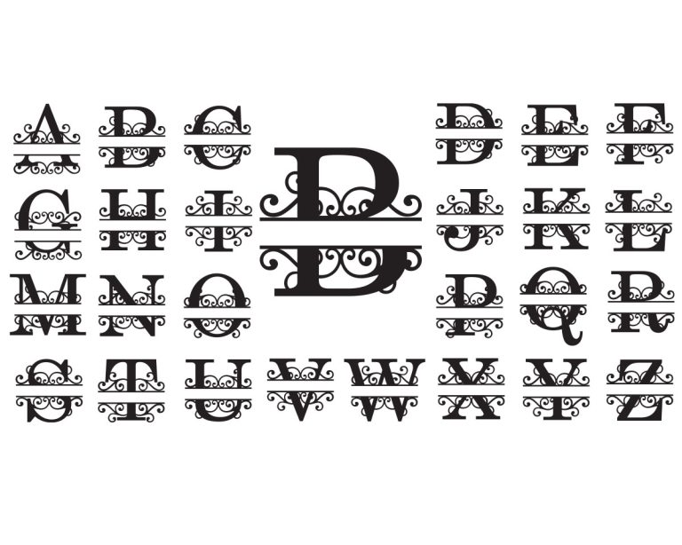 Personalized Metal Name Monogram Signs Letters Initial Indoor Outdoor ...