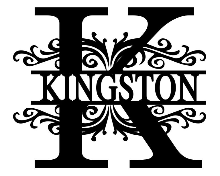 Personalized Metal Name Monogram Signs Letters Initial Indoor Outdoor ...