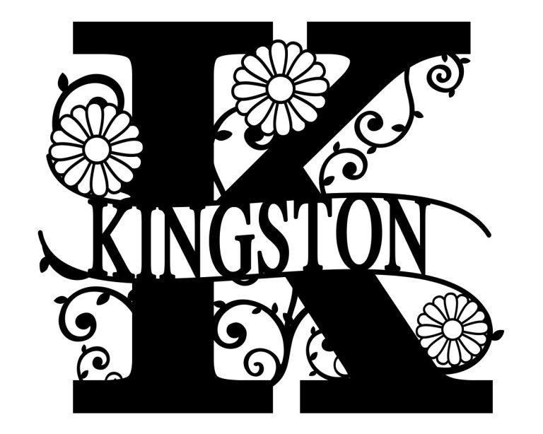 Personalized Metal Name Monogram Signs Letters Initial Indoor Outdoor ...