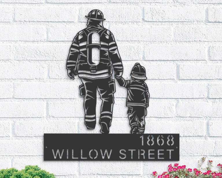 Firefighter Metal Signs – Tom Pham Designs