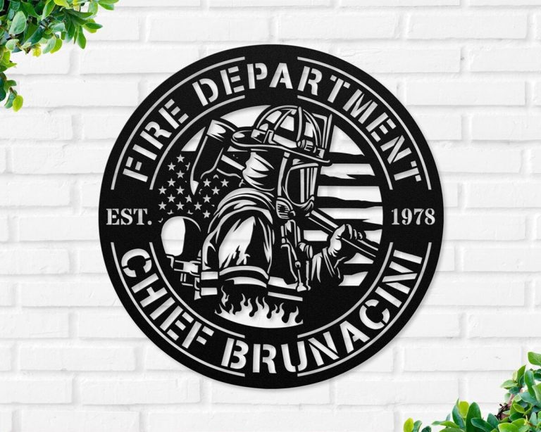 Firefighter Metal Signs – Tom Pham Designs