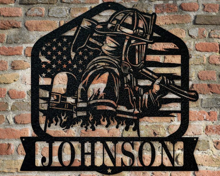 Firefighter Metal Signs – Tom Pham Designs