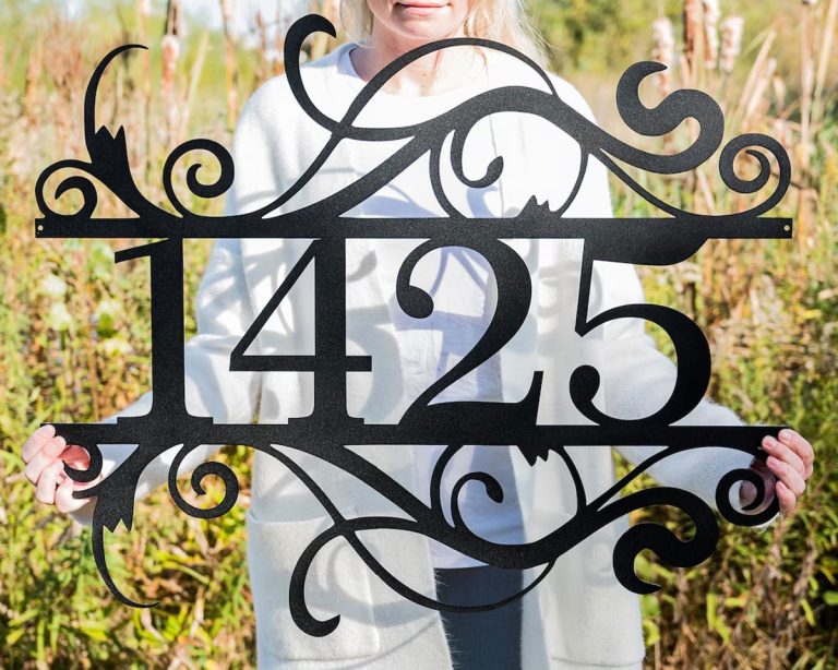 Metal Address Sign – Tom Pham Designs
