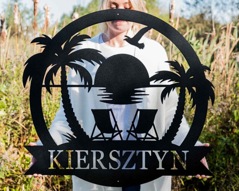 Metal Beach Sign – Tom Pham Designs