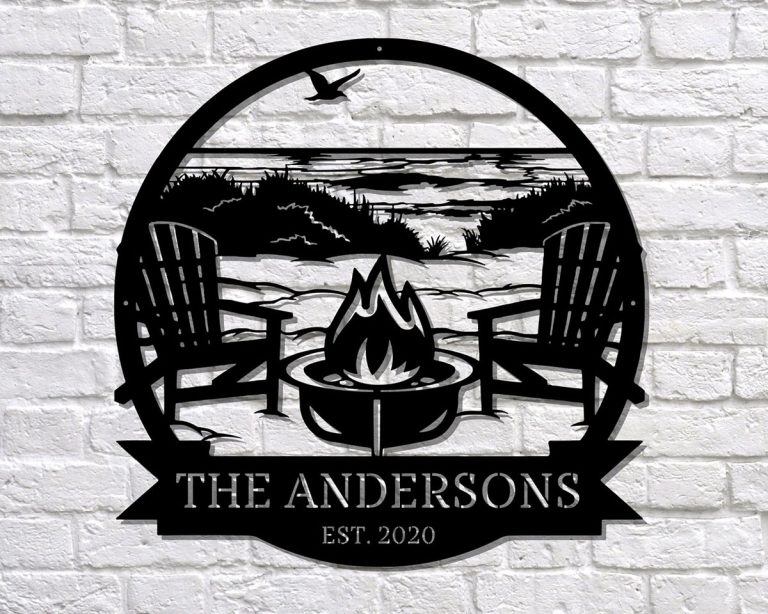 Metal Beach Sign – Tom Pham Designs