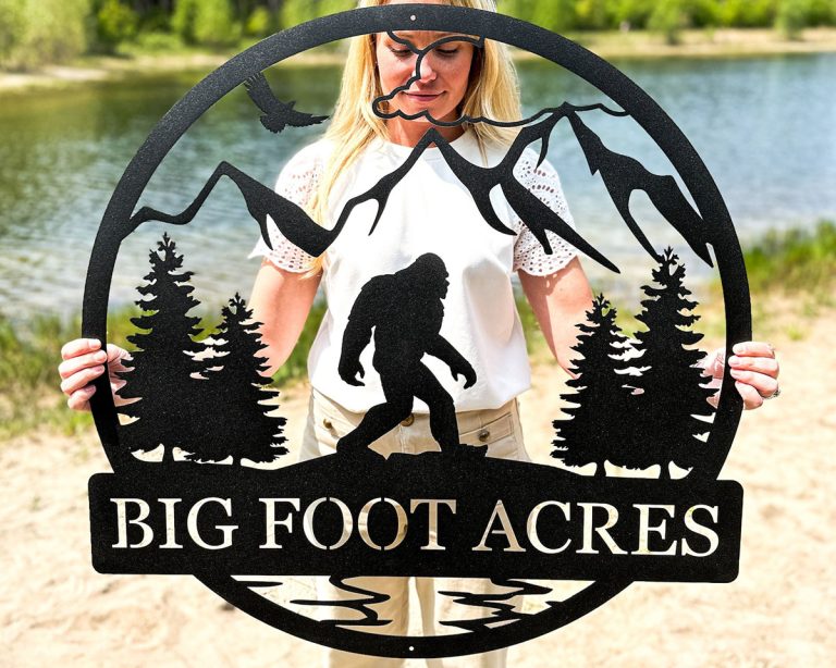 Bigfoot Metal Signs – Tom Pham Designs